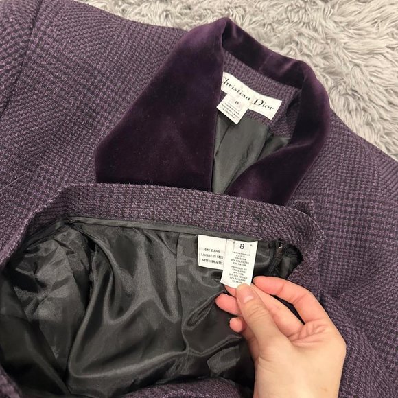 Dior | Jackets & Coats | Christian Dior Tweed Suit Set | Poshmark